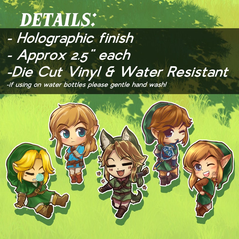 Legends of the Ages LOZ Fanmade Sticker Set - Etsy