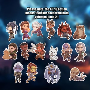 INSTOCK Fanmade BG3 VOL 2 Sticker Pack! - Etsy