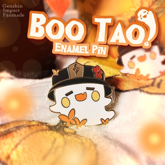 Genshin Fanmade Boo-tao Hu Tao Enamel Pin - Etsy Australia