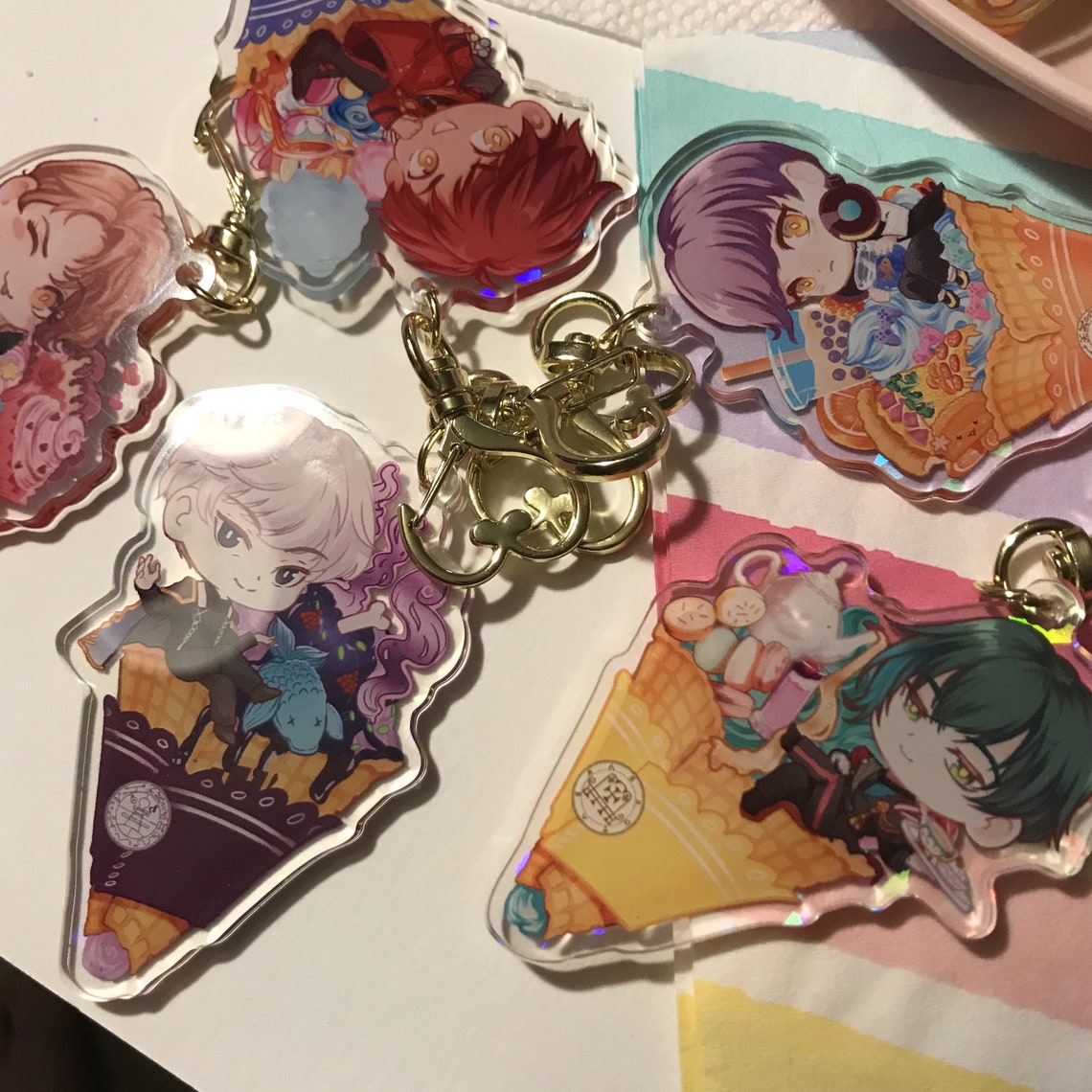 Obey Cafe Crepe Keychains - Etsy
