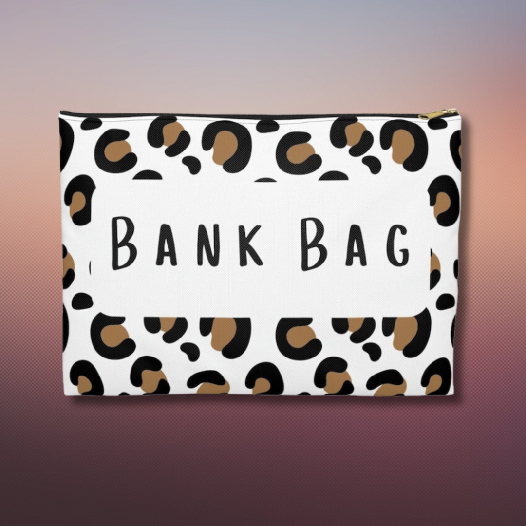 Leopard Design | Bank Bag | Cash Stuffing | Money Bag | Small | Large ...