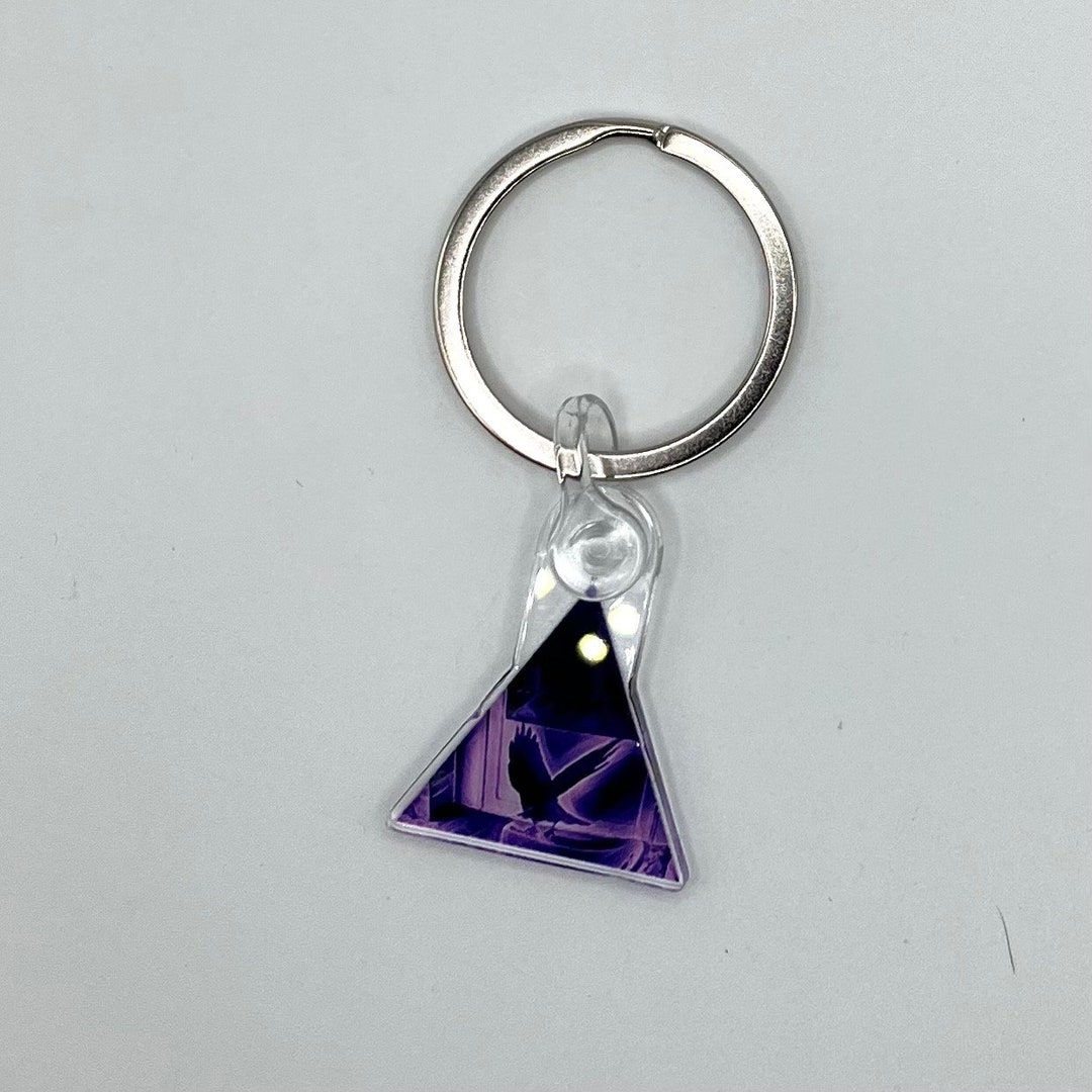 Triangle Crow Keychain - Etsy