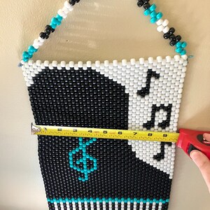 Piano Music Note Hand Beaded Banner Wall Hanging - Etsy