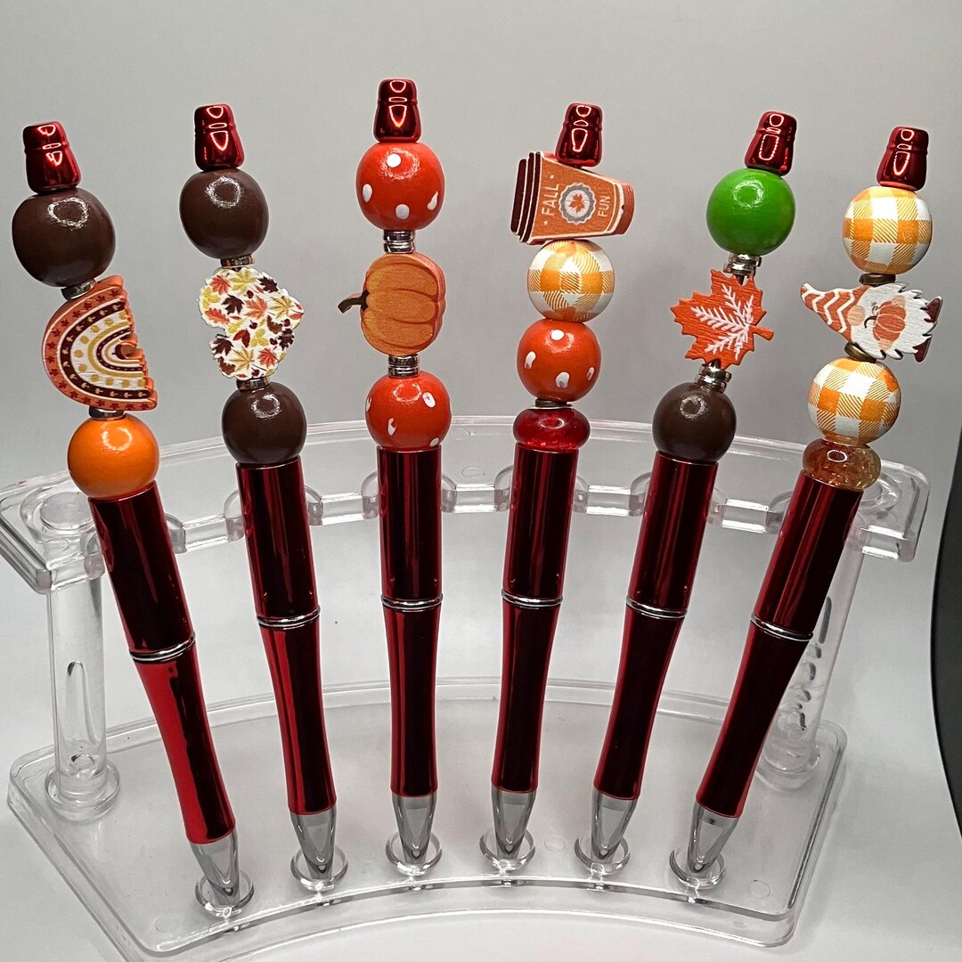 Handmade Beaded Fall Pens - Etsy