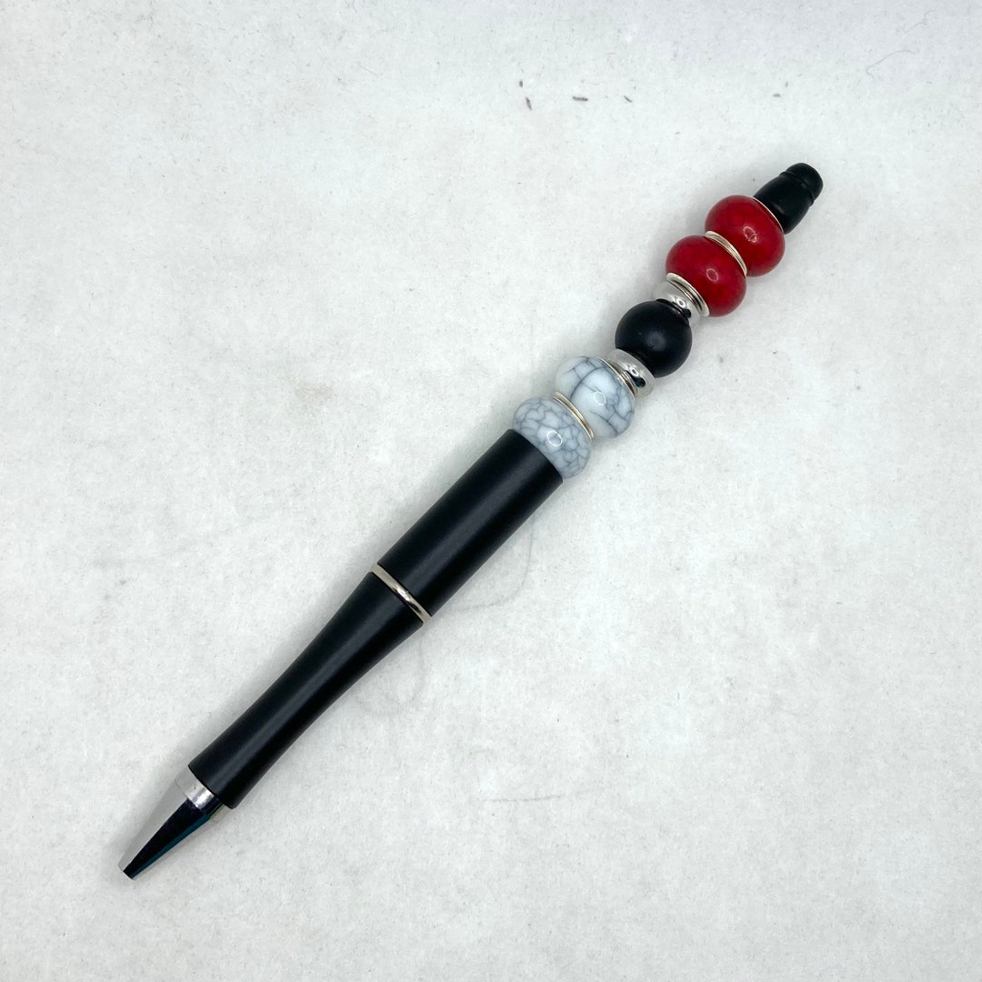 Pokemon Pokeball Inspired Handmade Beaded Pen - Etsy