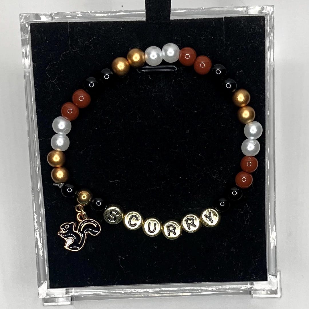 Squirrel Scurry Handmade Stretch Bracelet - Etsy