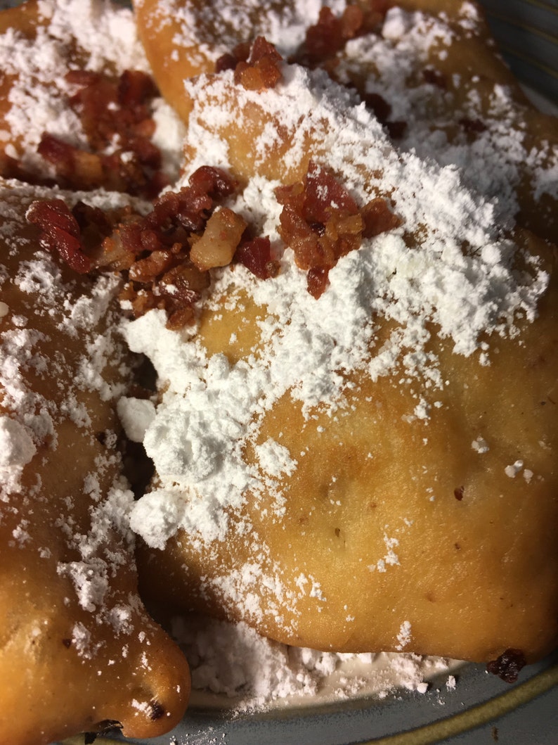 24 Bacon Beignets With Power Sugar - Etsy