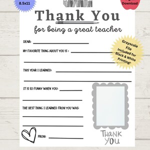 Teacher Appreciation Week Printable, All About My Teacher, Teacher ...