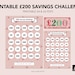Printable 200 Pound Change Saving Challenge | A4 and A5 Size | GBP 200 ...