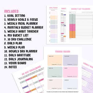 Printable Planner Bundle | Life Planner | Day Planner | Financial ...
