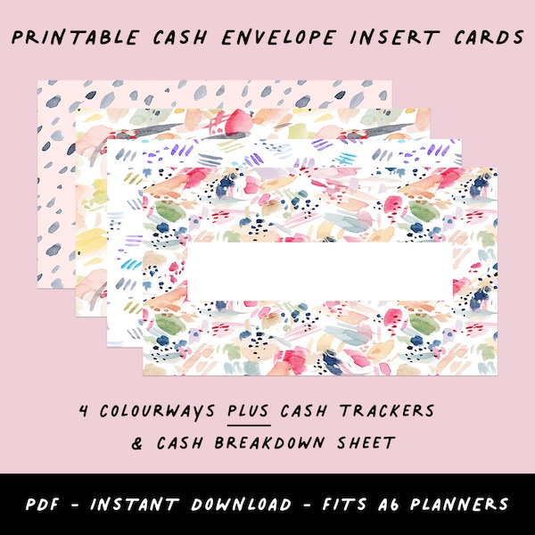 Cash Stuffing Tracker Inserts - Etsy