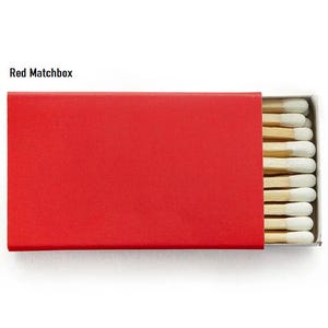 Plain Blank Matchboxes Blank (set of 50) White Black Red Blue Pink ...
