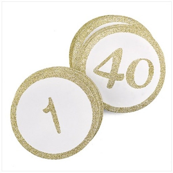 Glitter Table Number - Etsy