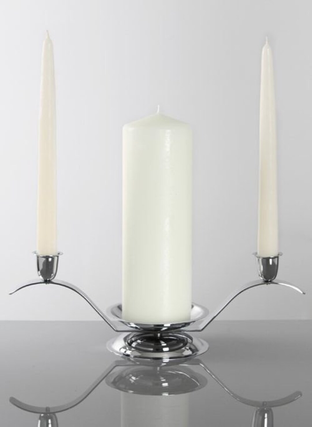 Wedding Unity Candle Holder Stand Silver Free Shipping Ceremony Ideas ...