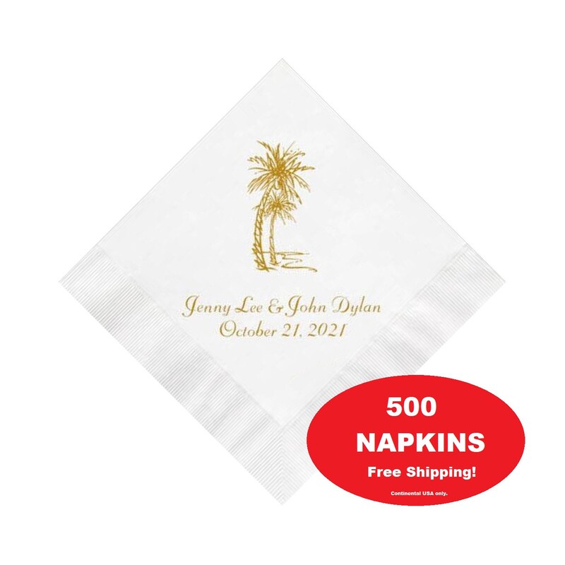 Palm Tree Napkin - Etsy