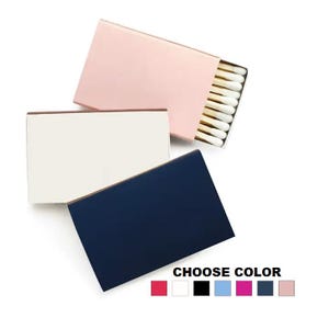 Plain Blank Matchboxes Blank (set of 50) White Black Red Blue Pink ...