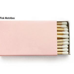 Plain Blank Matchboxes Blank (set of 50) White Black Red Blue Pink ...