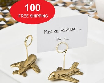 Airplane Place Card - Etsy