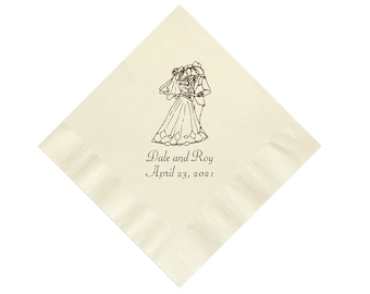 Bride Groom Napkins | Etsy