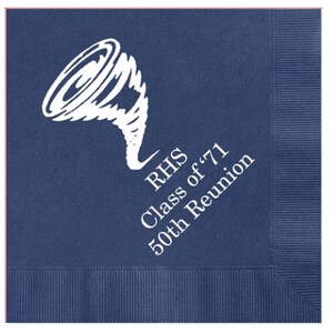 Graduation School Mascot Design Personalized Set of 100 Napkins Class ...