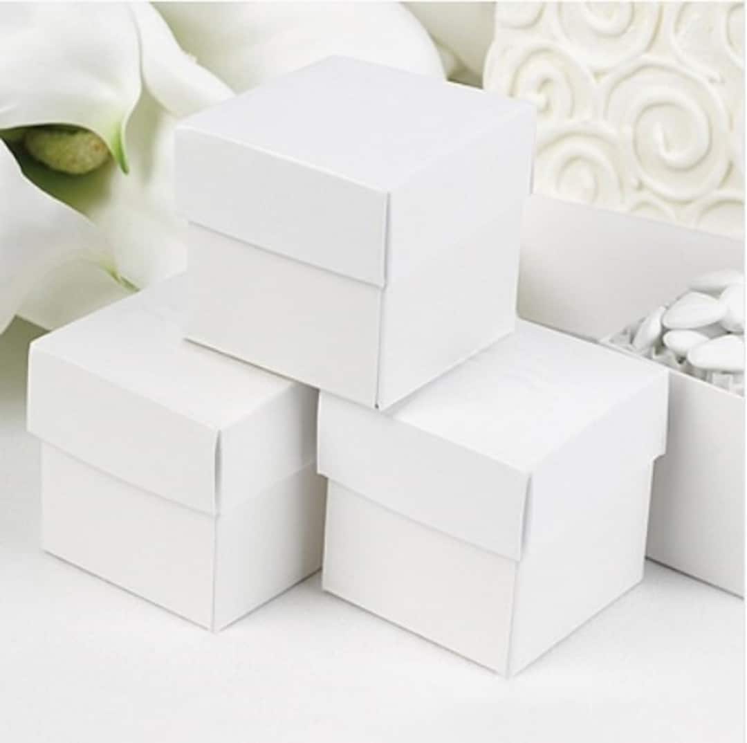 White Favor Boxes (pack of 25) Wedding Party Favors - Etsy