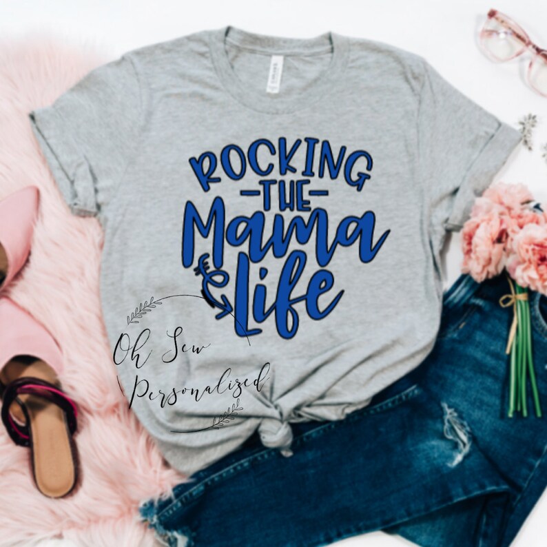 Rocking the Mama Life Mama Life Mom Shirt Shirts for Mom - Etsy