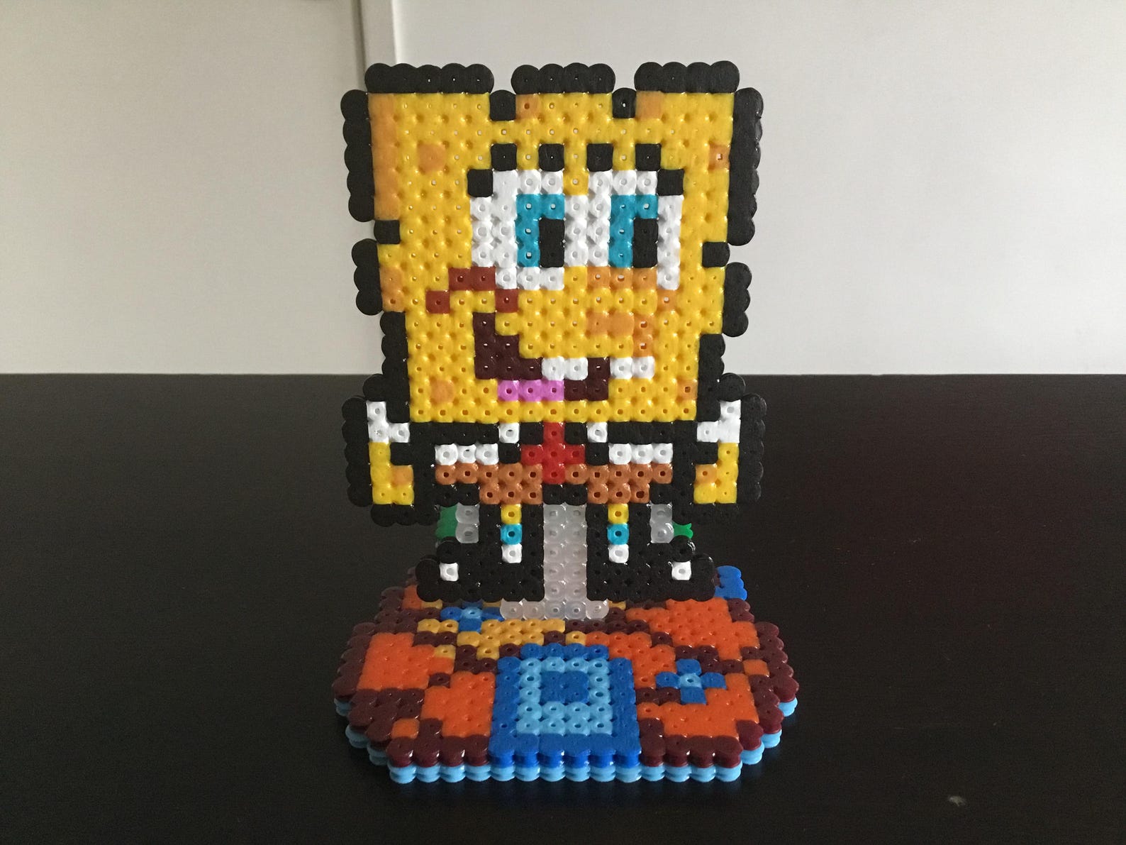 Hama Bead Pixel Art Spongebob Squarepants Inspired Stand - Etsy