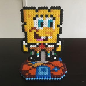 Hama Bead Pixel Art Spongebob Squarepants Inspired Stand - Etsy