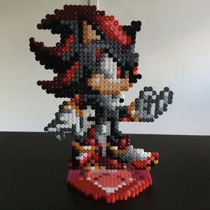 Hama Bead Pixel Art Sonic the Hedgehog, Tails the Fox, Knuckles the ...