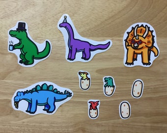 Dinosaur Eggs Stickers - Etsy