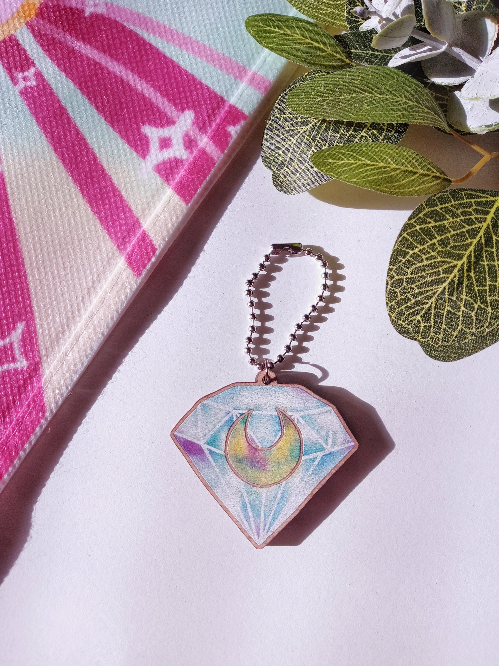 Wooden Sailor Moon Crystal Diamond Keychain - Etsy