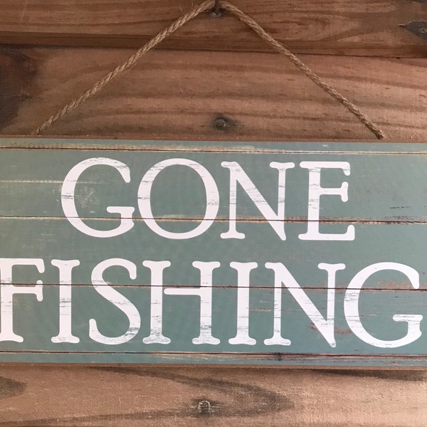 Gone Fishing Sign - Etsy
