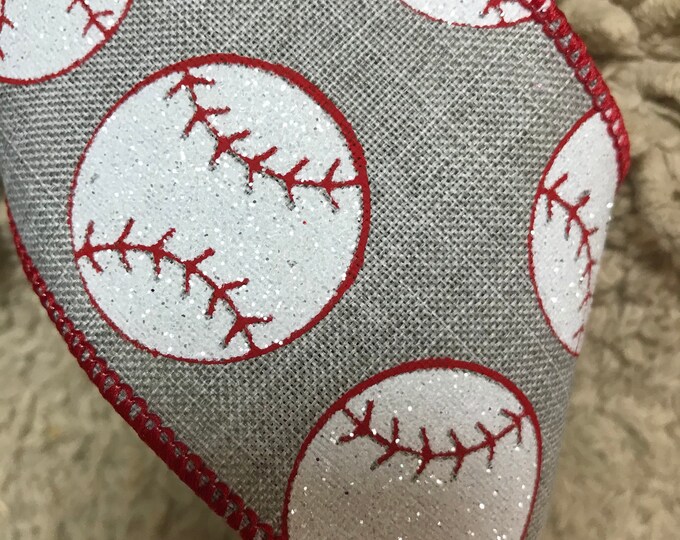 Baseball Ribbon ,sports Ribbon,baseball Wreath Ribbon, Craft Supplies ...