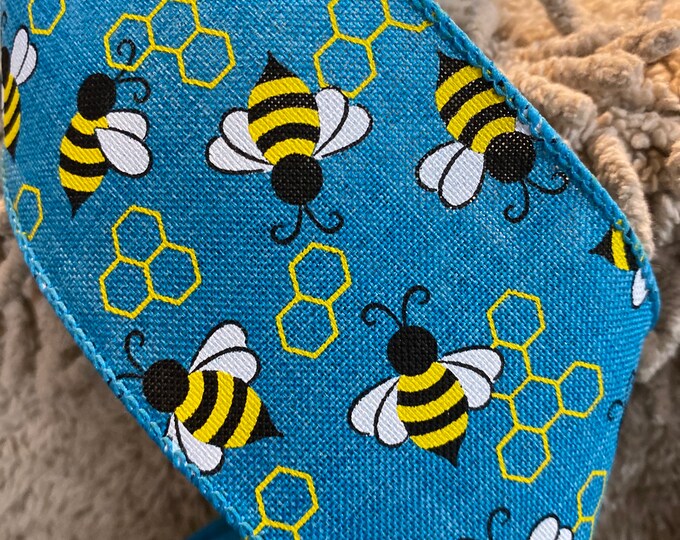 Bee Ribbon Bee Decor Ribbon Wreath Ribbon Wreath Supplies Craft ...