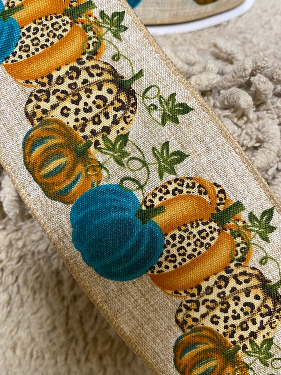 Fall Ribbon Pumpkin Ribbon Wreath Ribbon Wreath Supplies Craft Supplies ...