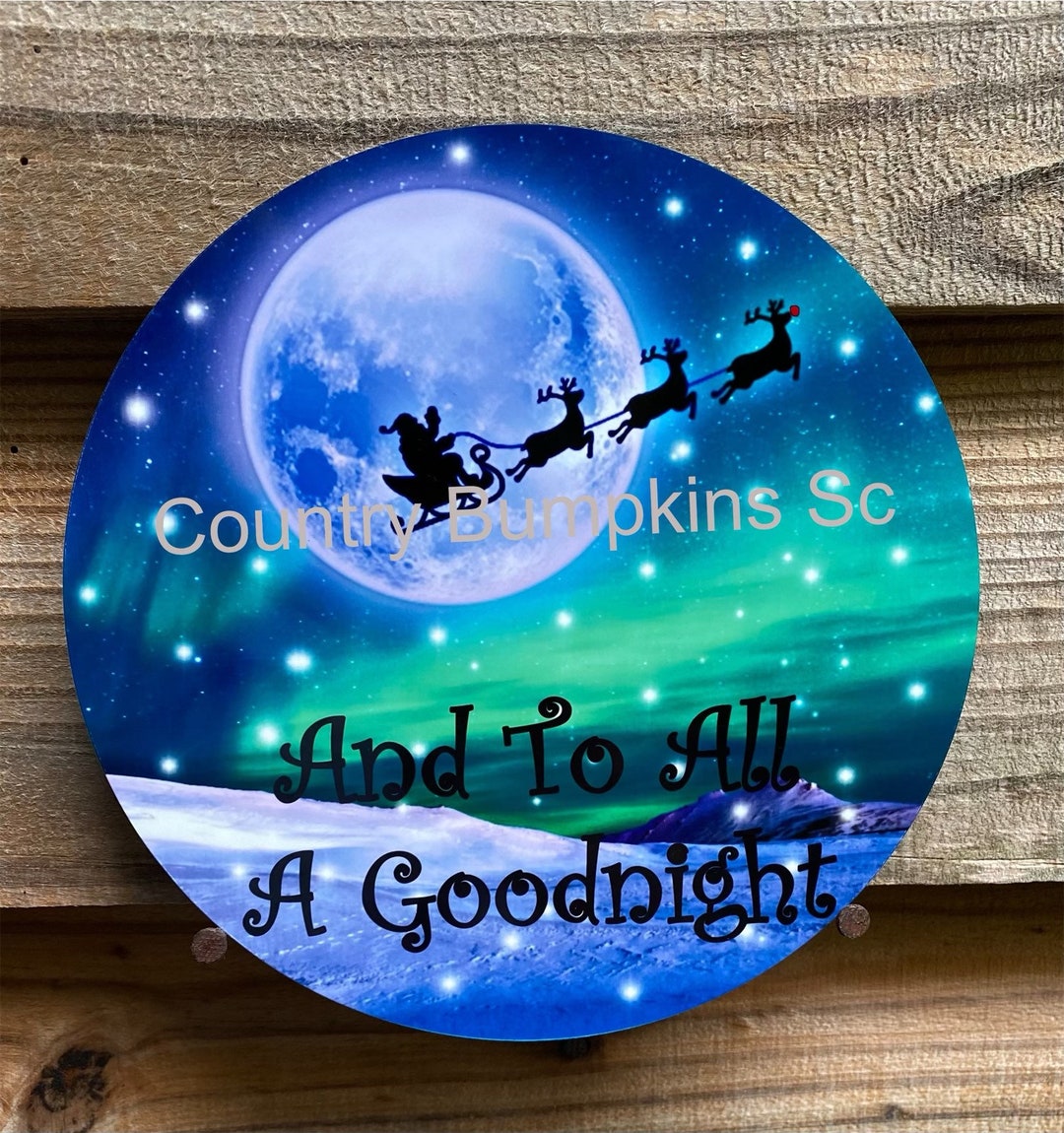 And to All a Good Night Sign Farmhouse Decor Wreath Sign Wreath ...