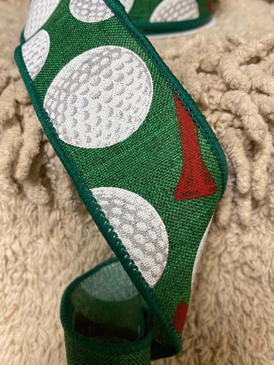 Golf Ribbon, Sports Ribbon, Bulk Ribbon, Ribbon, Wreath Ribbon, Wreath ...