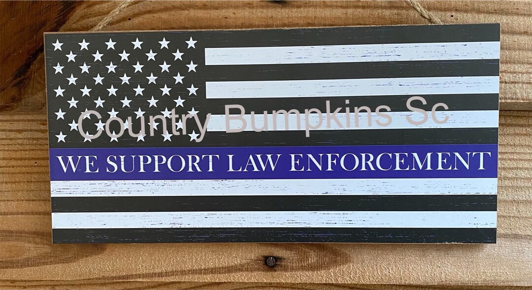 We Support Law Enforcement , Wreath Sign, Wreath Supplies, Craft ...