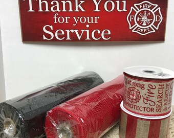 Firefighter decor | Etsy