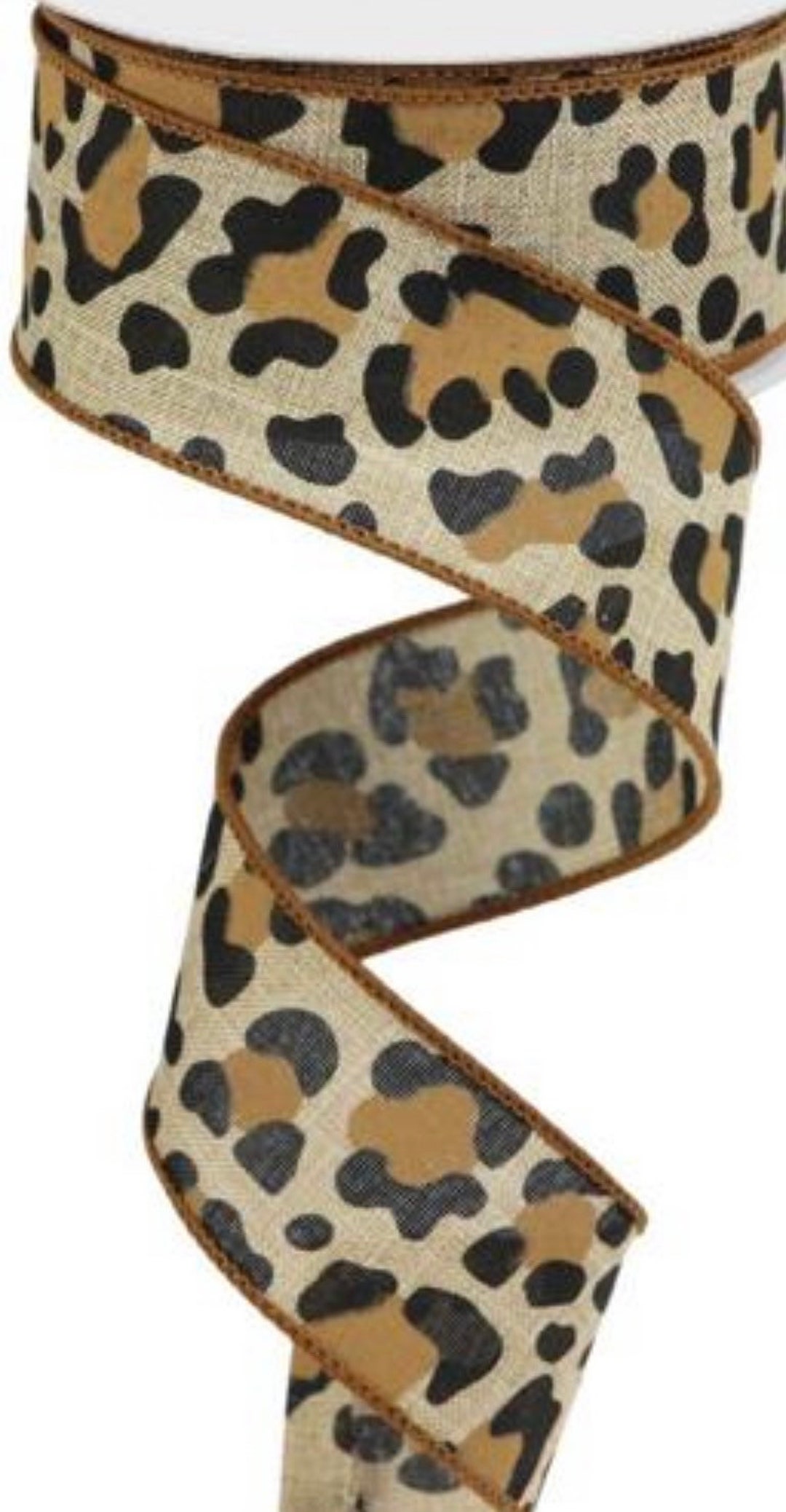 Cheetah Print Ribbon Animal Print Ribbon Cheetah Ribbon Wreath Supplies ...