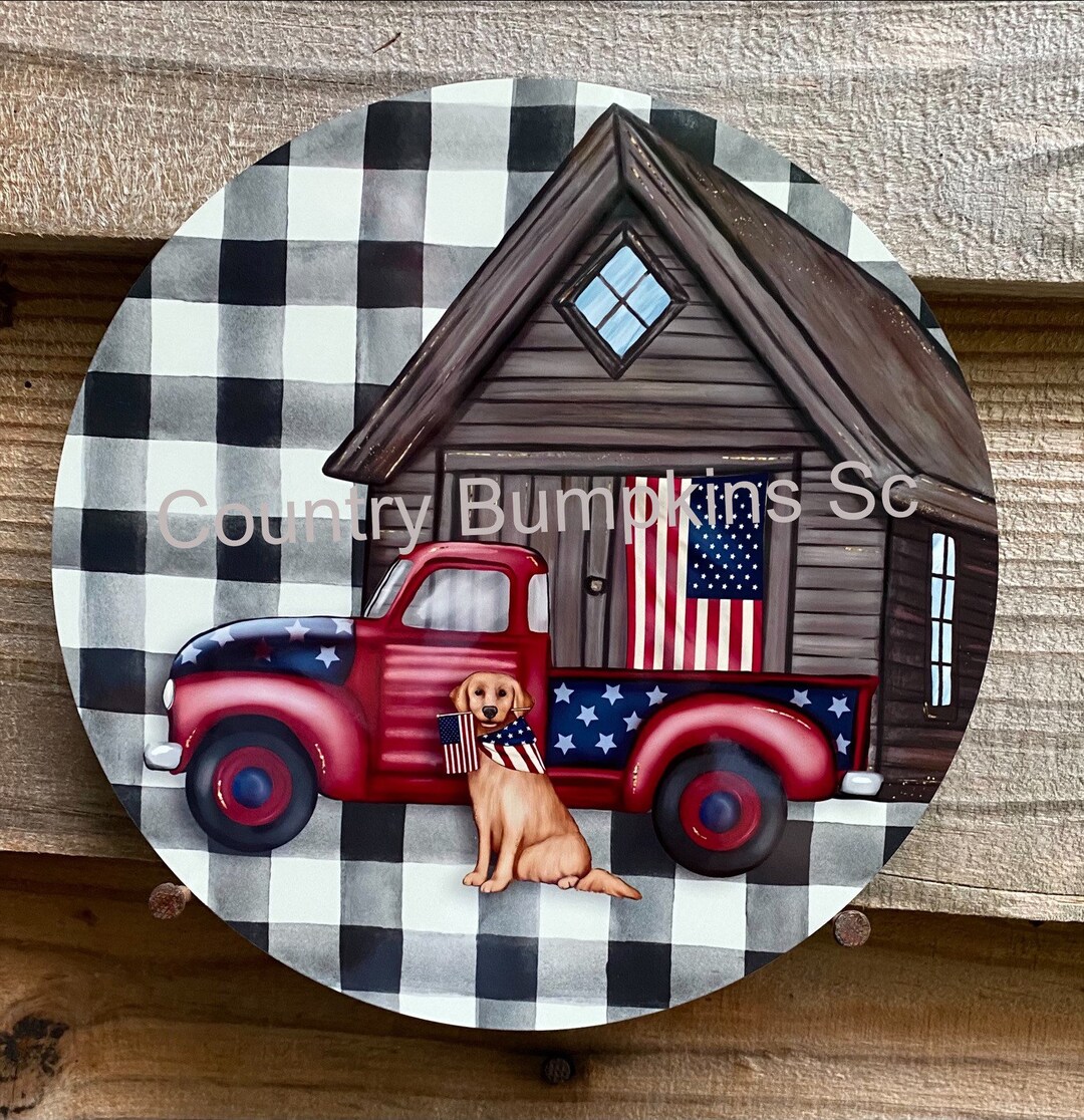 American Log Cabin Sign Farmhouse Decor Wreath Sign Wreath Attachment ...