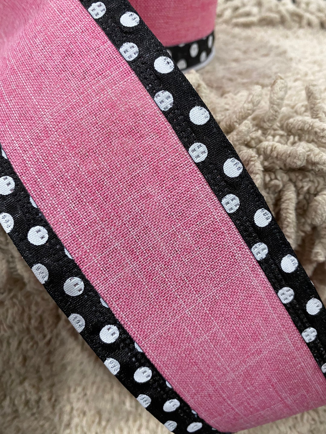 Denim Ribbon Summer Ribbon Canvas Ribbon Spring Ribbon Wreath Supplies ...