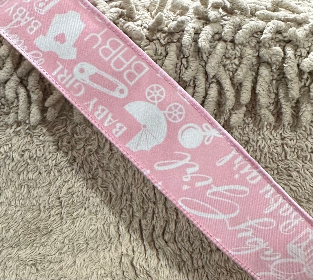 Baby Ribbon Its a Girl Ribbon Ribbon Nursey Ribbon Wreath Ribbon Wreath ...