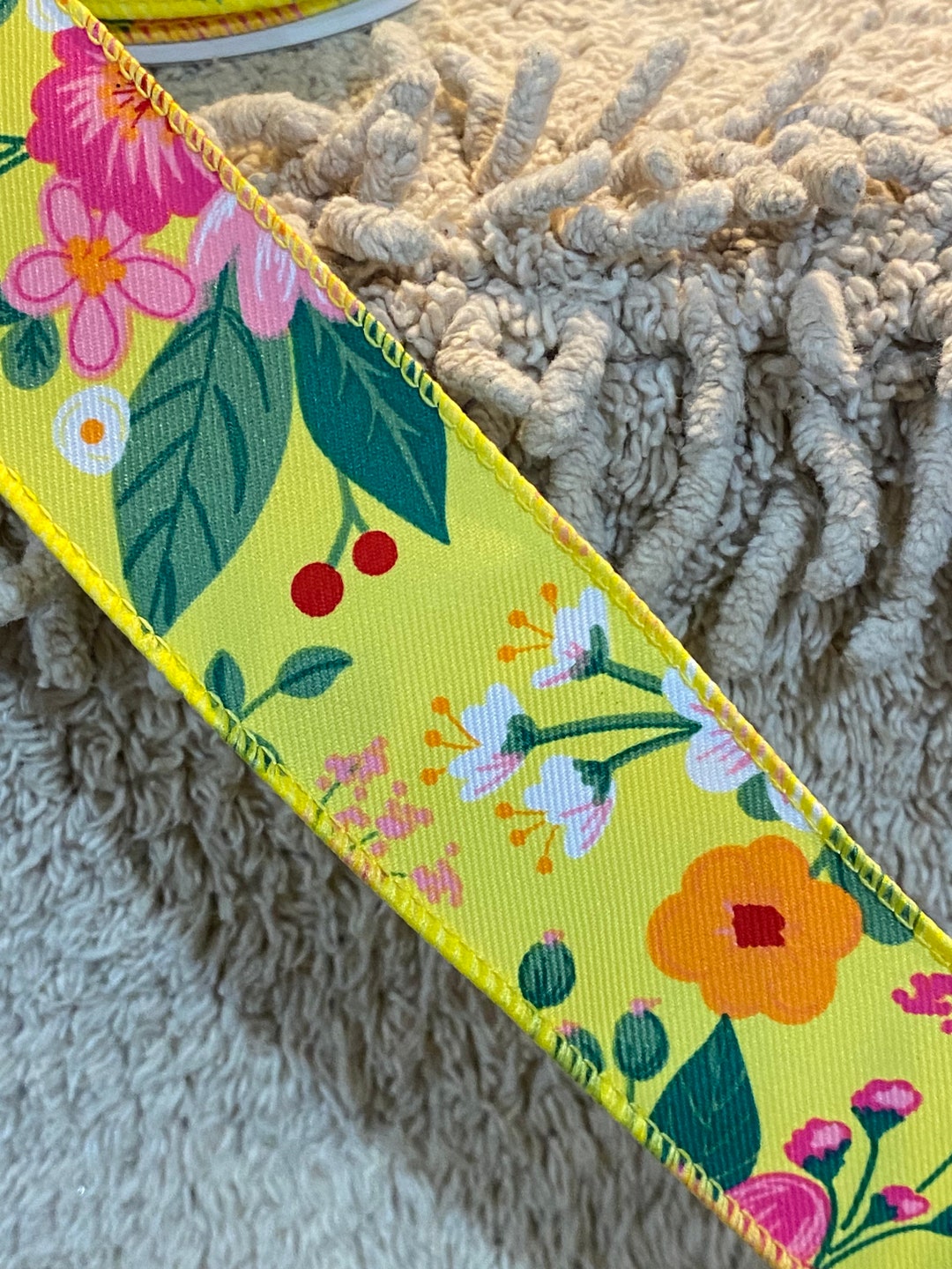 Spring Ribbon Ribbon Summer Ribbon Wreath Ribbon Wreath Supplies Ribbon ...