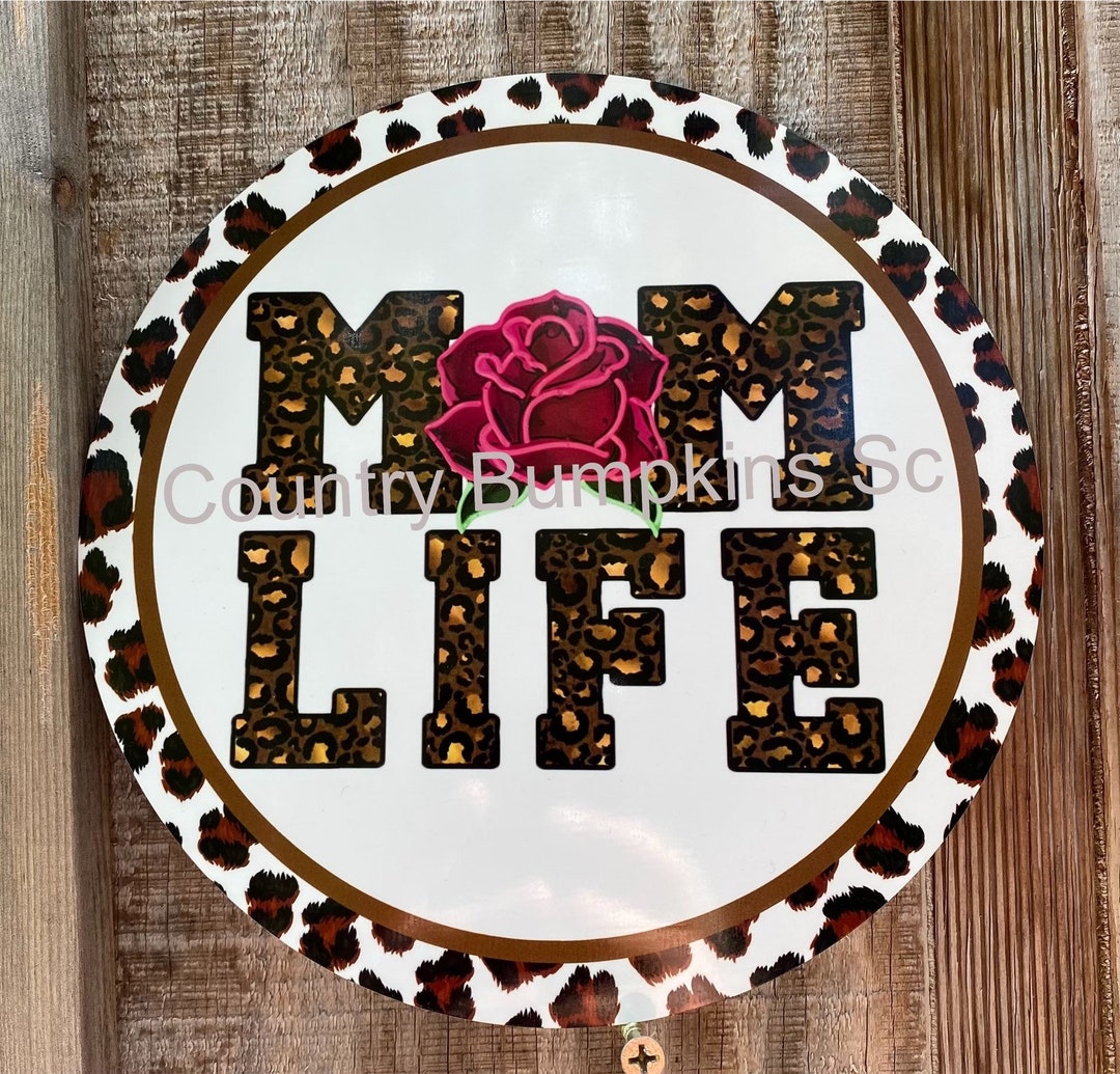 Mom Life Sign Farmhouse Decor Wreath Sign Wreath Attachment Wreath ...