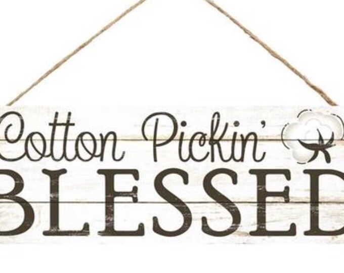 Cotton Pickin Blessed Sign Wreath Sign Wreath Center Wreath - Etsy