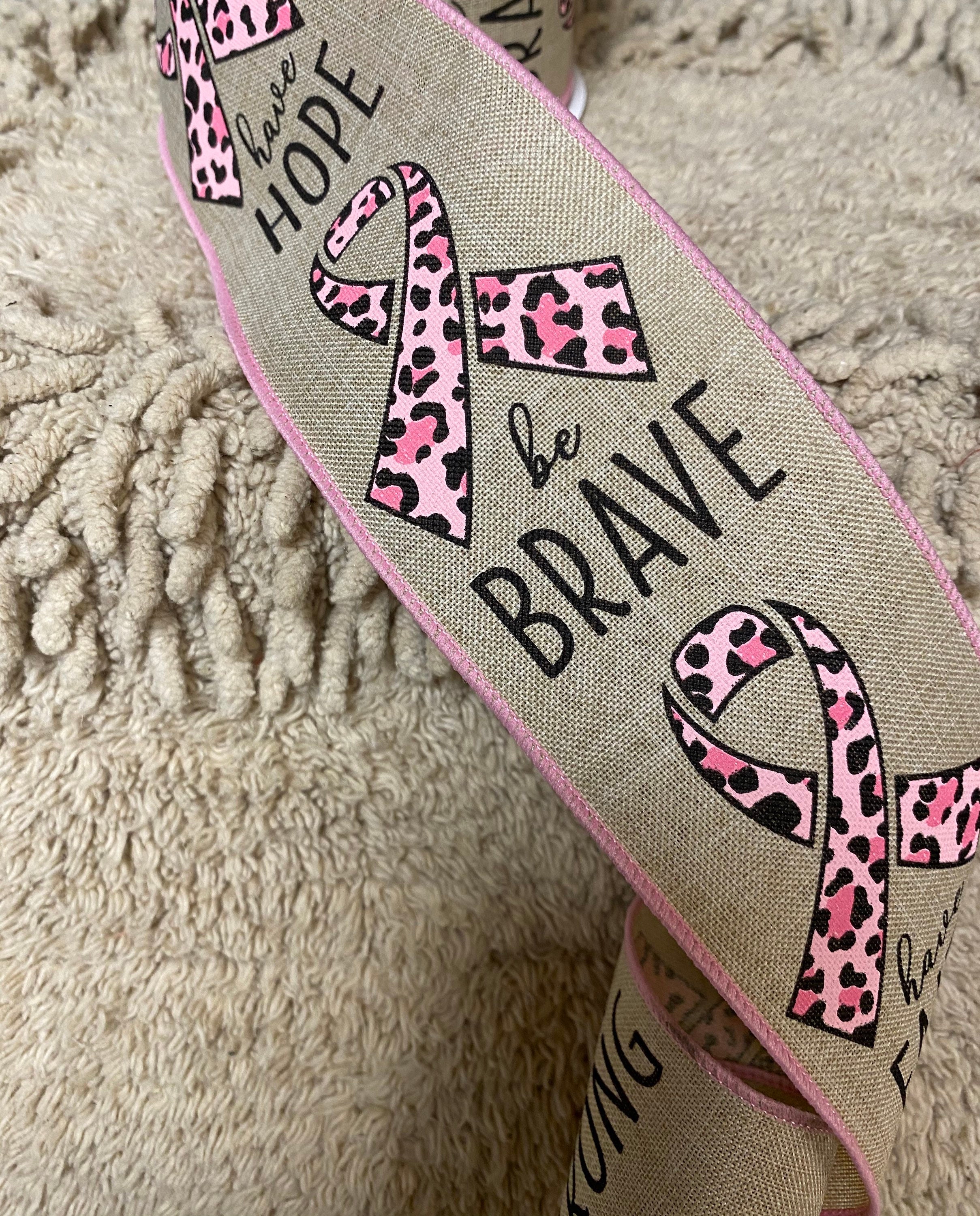 Breast Cancer Ribbon Cheetah Ribbon Awareness Ribbon Animal - Etsy