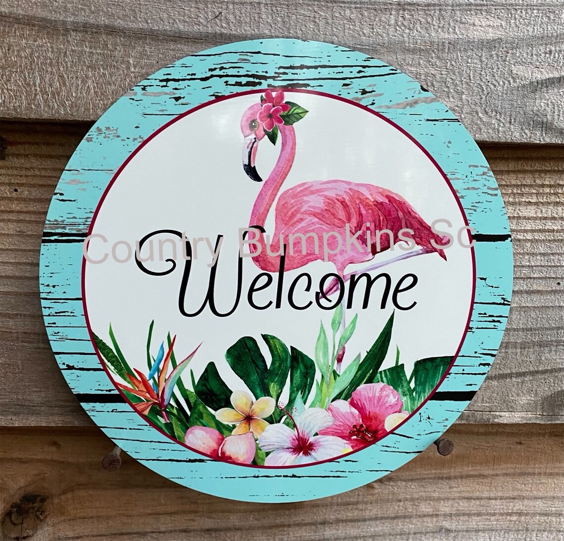 Flamingo Sign Wreath Sign Wreath Attachment Wreath Supplies - Etsy