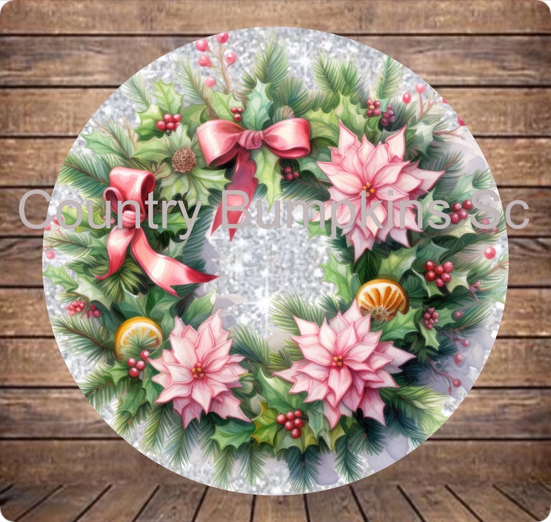 Vinyl Decal Wreath Decal Wreath Attachment Wreath Supplies Craft ...