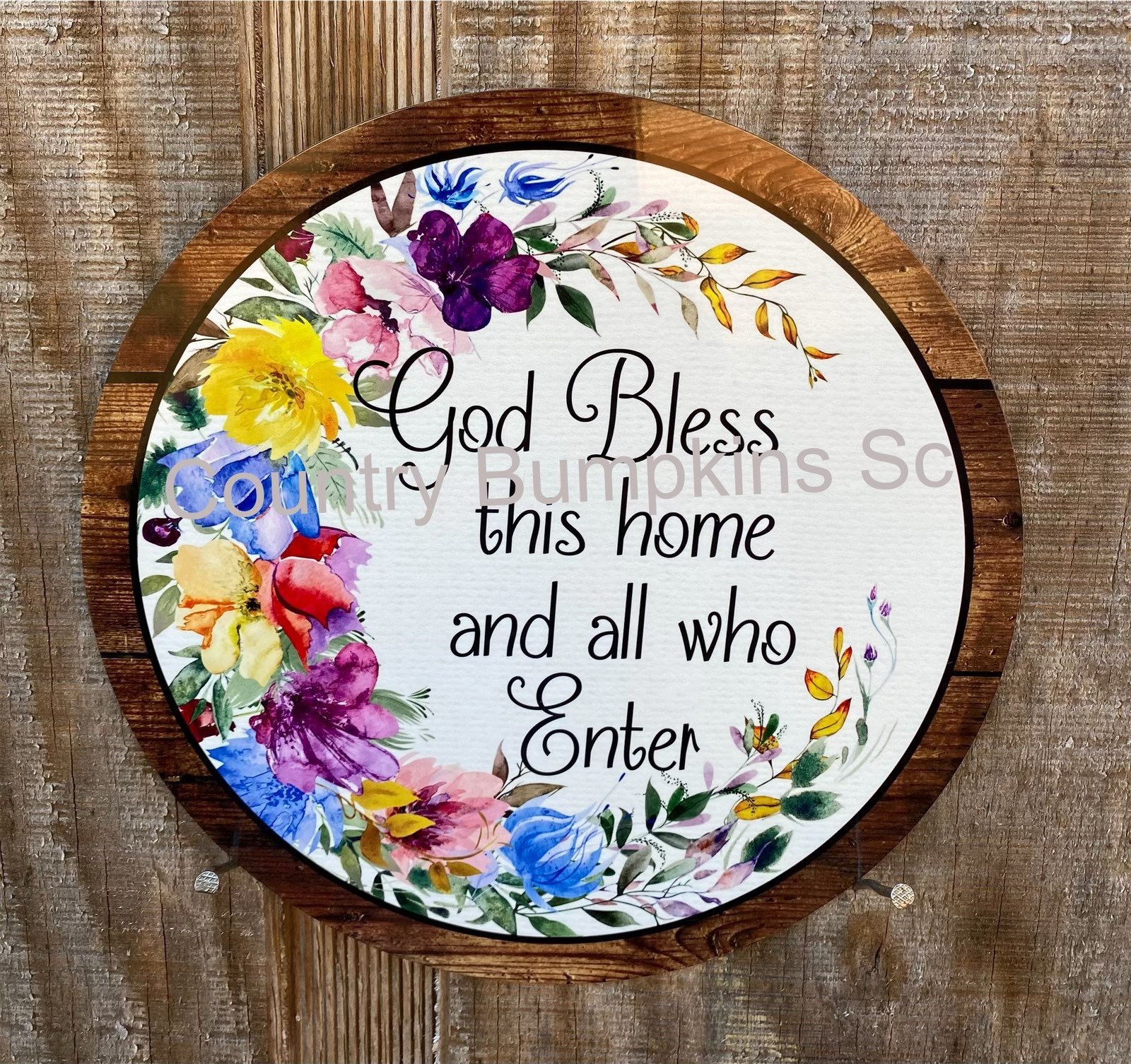 God Bless This Home Sign Wreath Sign Wreath Attachment Wreath Supplies ...